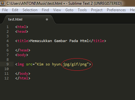 Cara Memasukkan Gambar Pada Html ~ Nando Berbagi