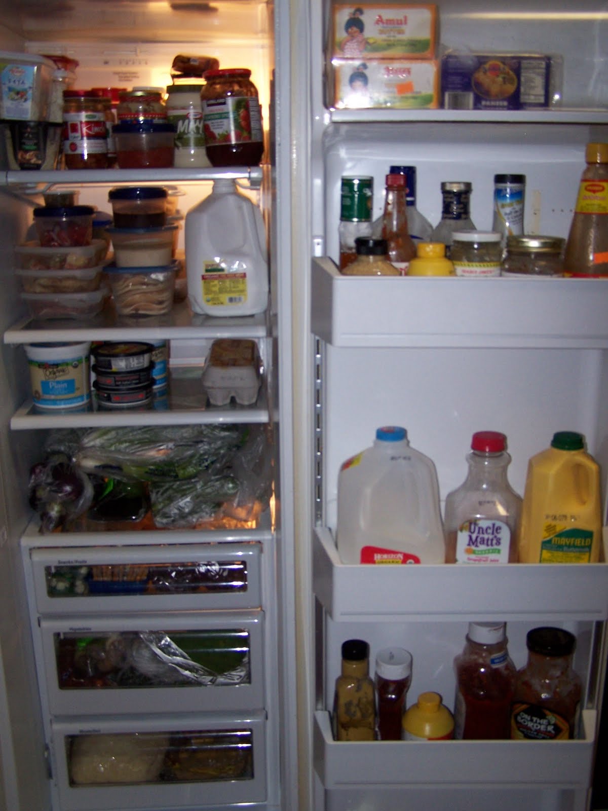 Bella Before and After: Amaze me August #40 ~ Look inside my FRIDGE