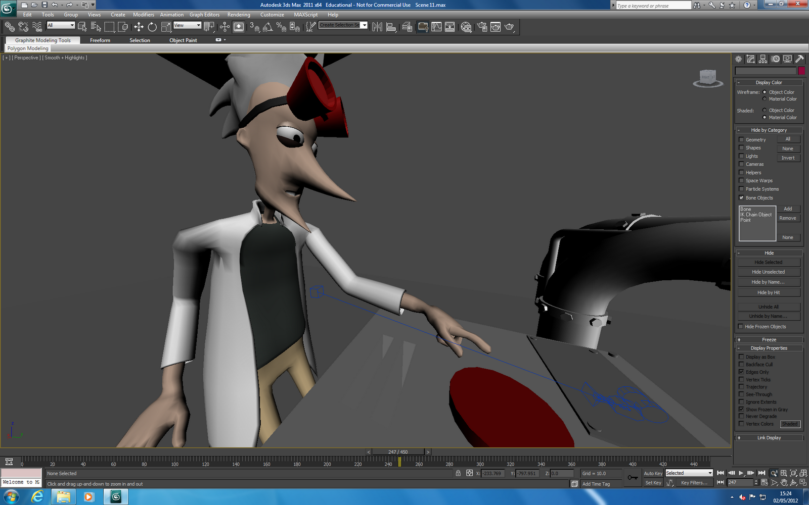 3D Character Animation: Animating Process - Scene 11