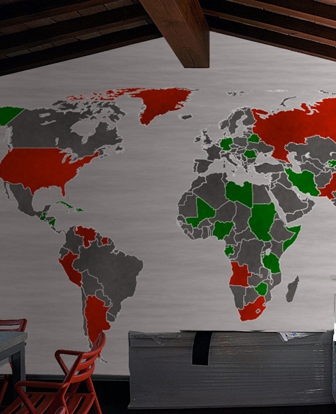 Neo arquitecturaymas: Mapas para decorar paredes