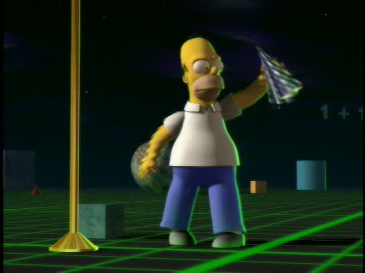 Global Wahrman: Ancient Computer Animation Artifacts and Homer Simpson