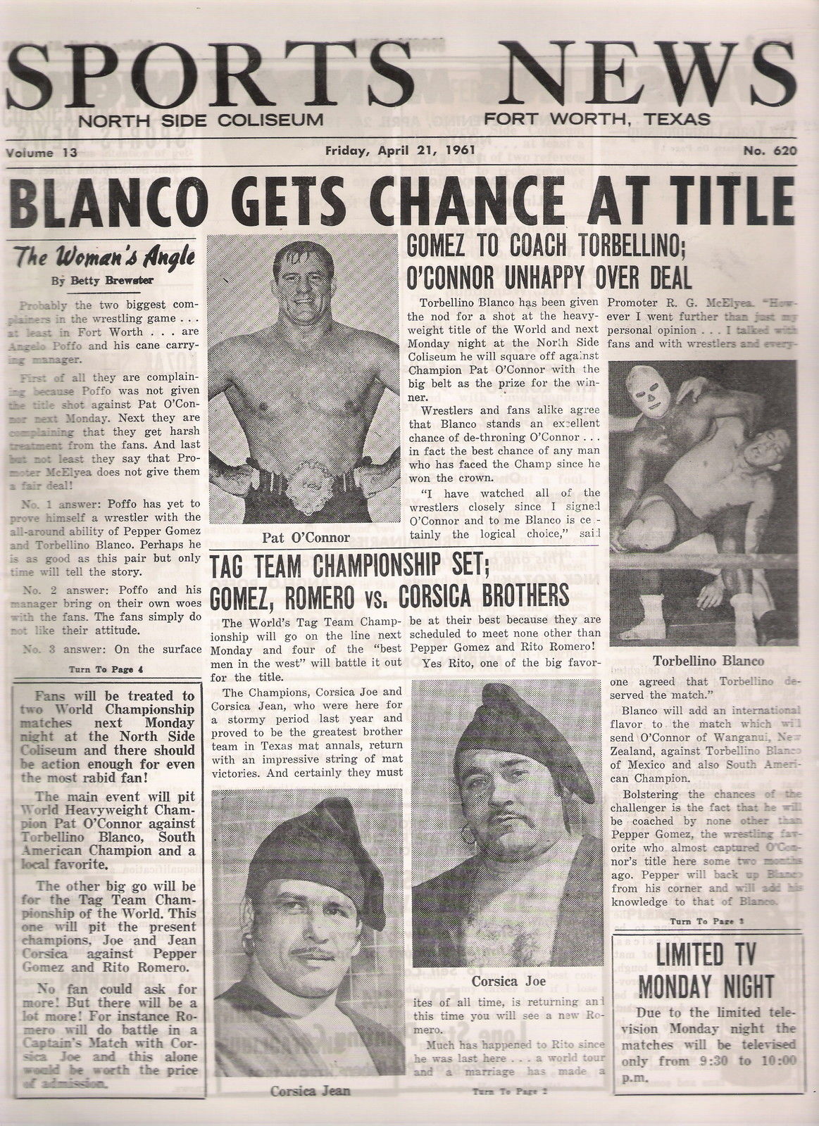 World Class Memories: RESULTS: 1961