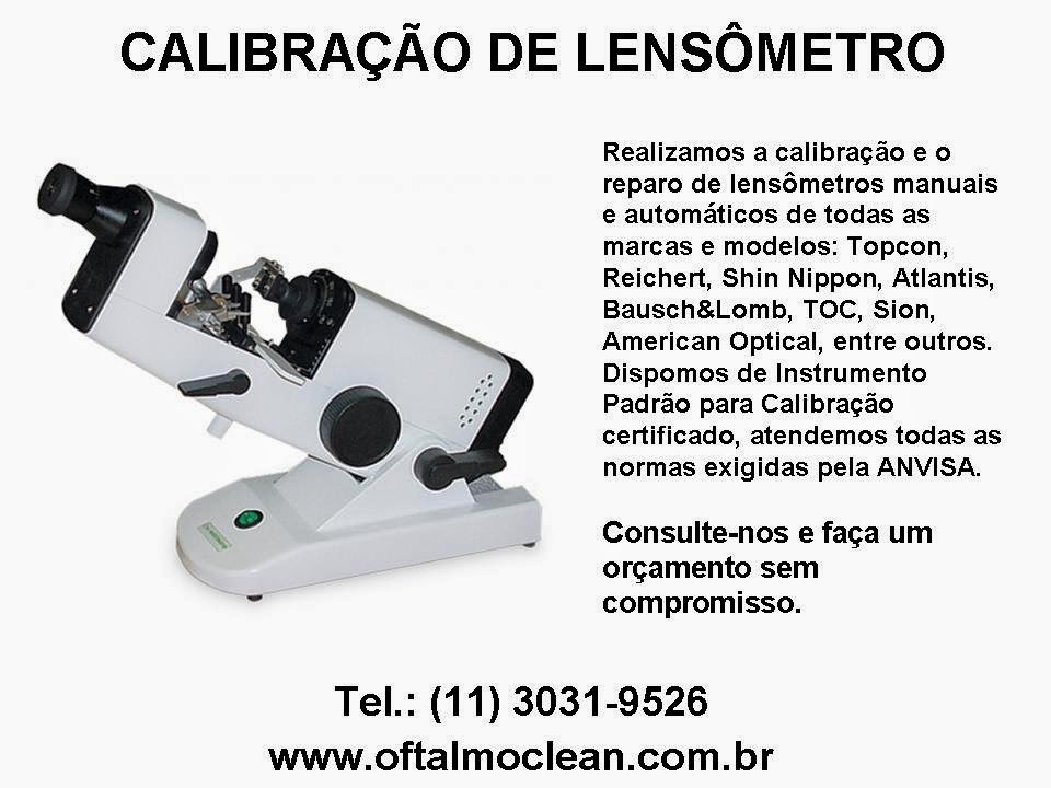 Oftalmoclean Assistência técnica especializada: OFTALMOCLEAN CALIBRAÇÃO ...
