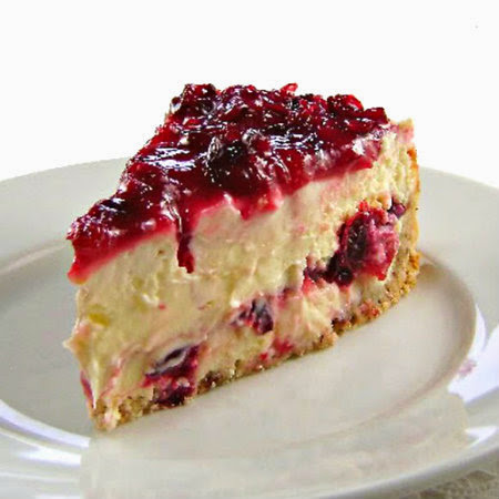 One Perfect Bite: Cranberry Layered Cheesecake - Away A While Recipe ...