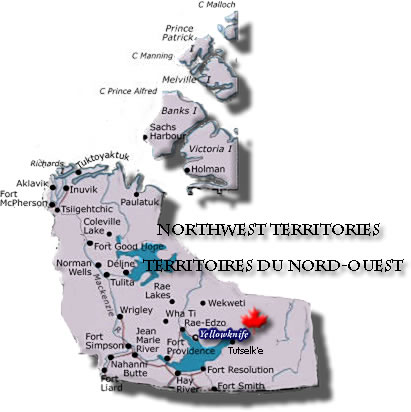 Tallest Building: Map of Northwest Territories Province