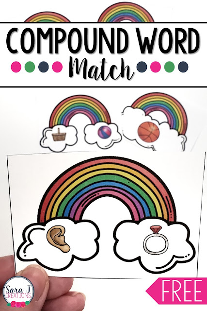 Compound Words Matching Activity | Sara J Creations