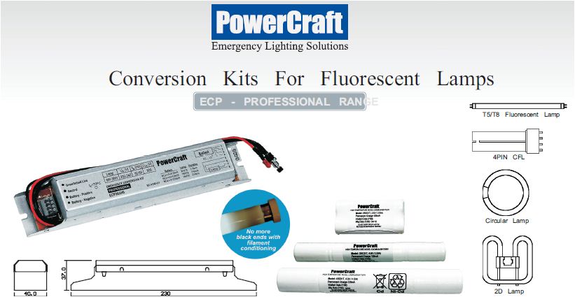 PowerCraft ECP36 Conversion Kits for Fluorescent Lamp-PROFESSIONAL ...
