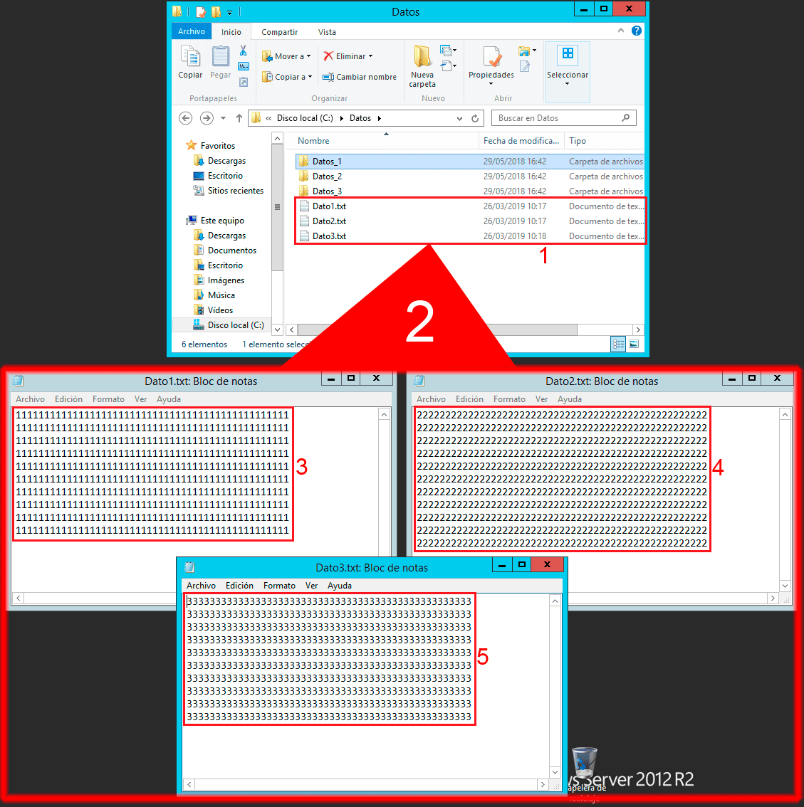 Pantallazos.es: Windows CMD: Anexar el contenido de dos o más archivos ...
