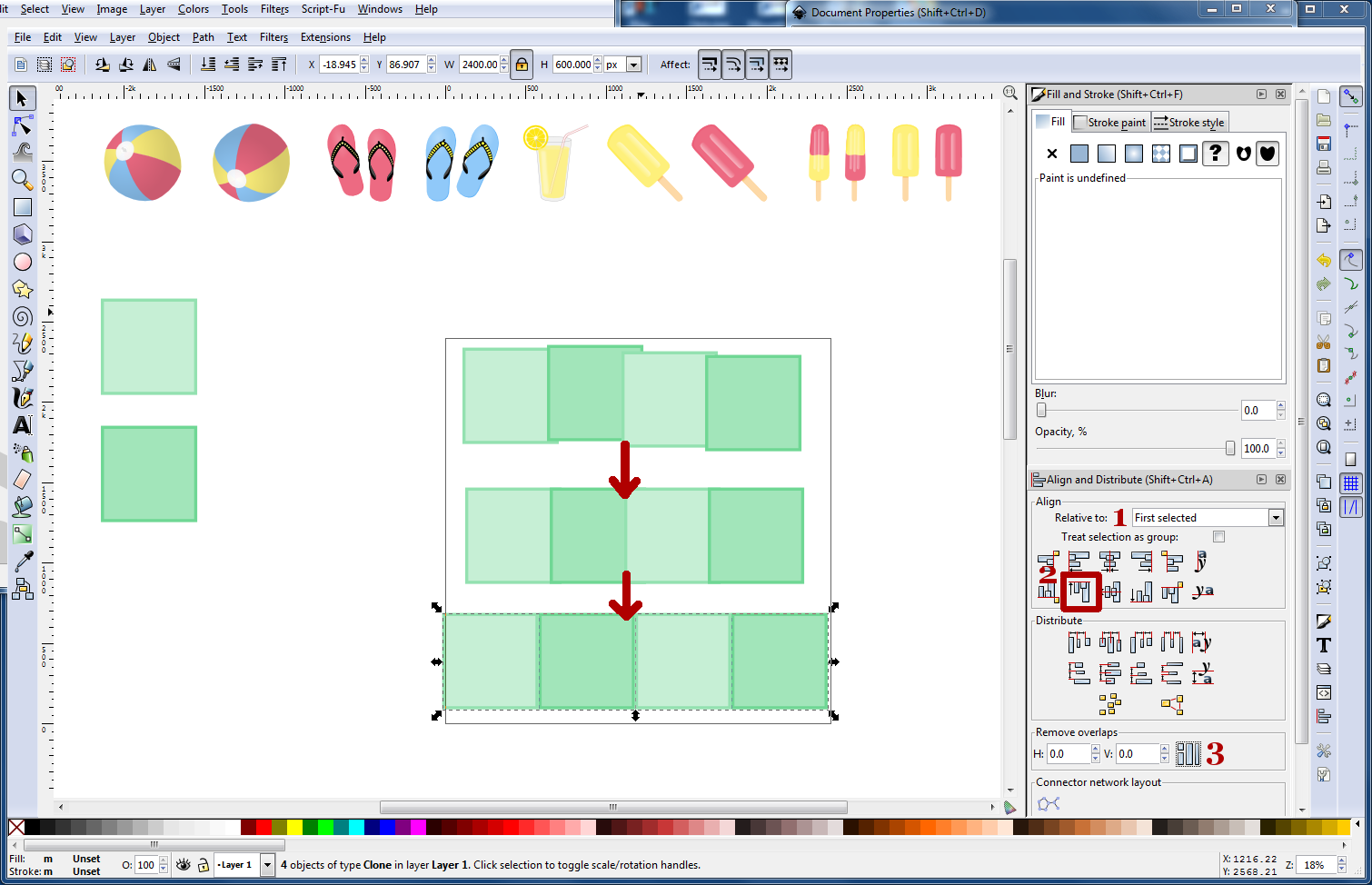 Clown Fish Cafe: How to Create Tiling Patterns in Inkscape – The Grid ...