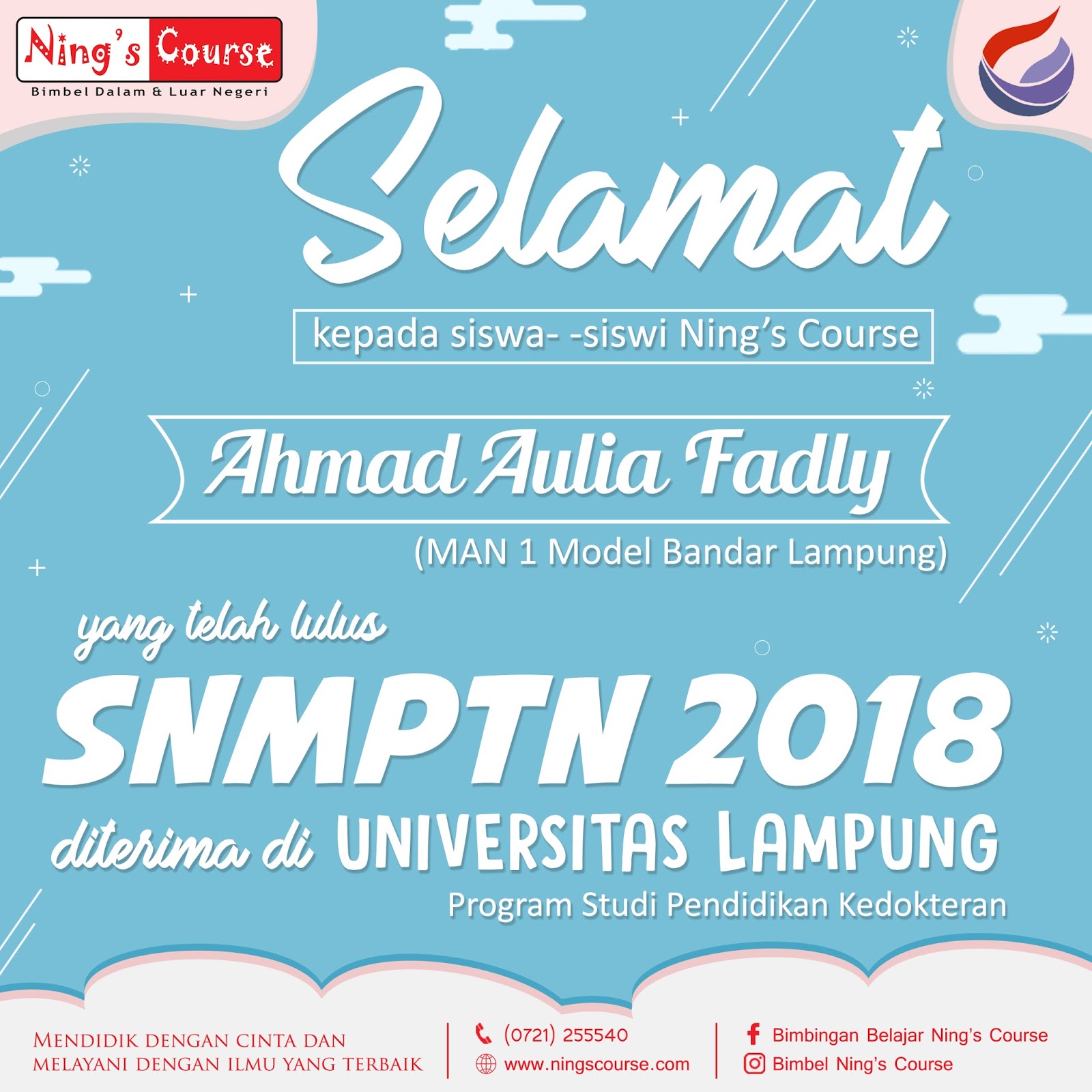 67 Pamflet Ucapan Selamat Lulus Sbmptn Chika Ciku