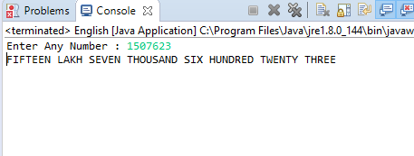 Number To Equivalent InWords String - PROGRAMMING