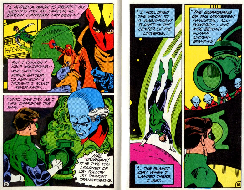 The Dork Review: DC Mini-Comic: The Secret Origin of Green Lantern