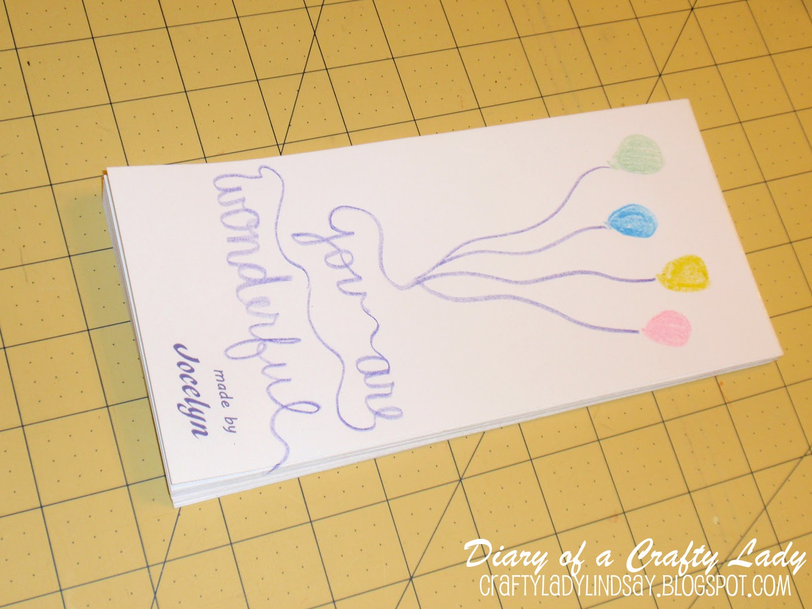 Diary of a Crafty Lady: Personalized Note Pad