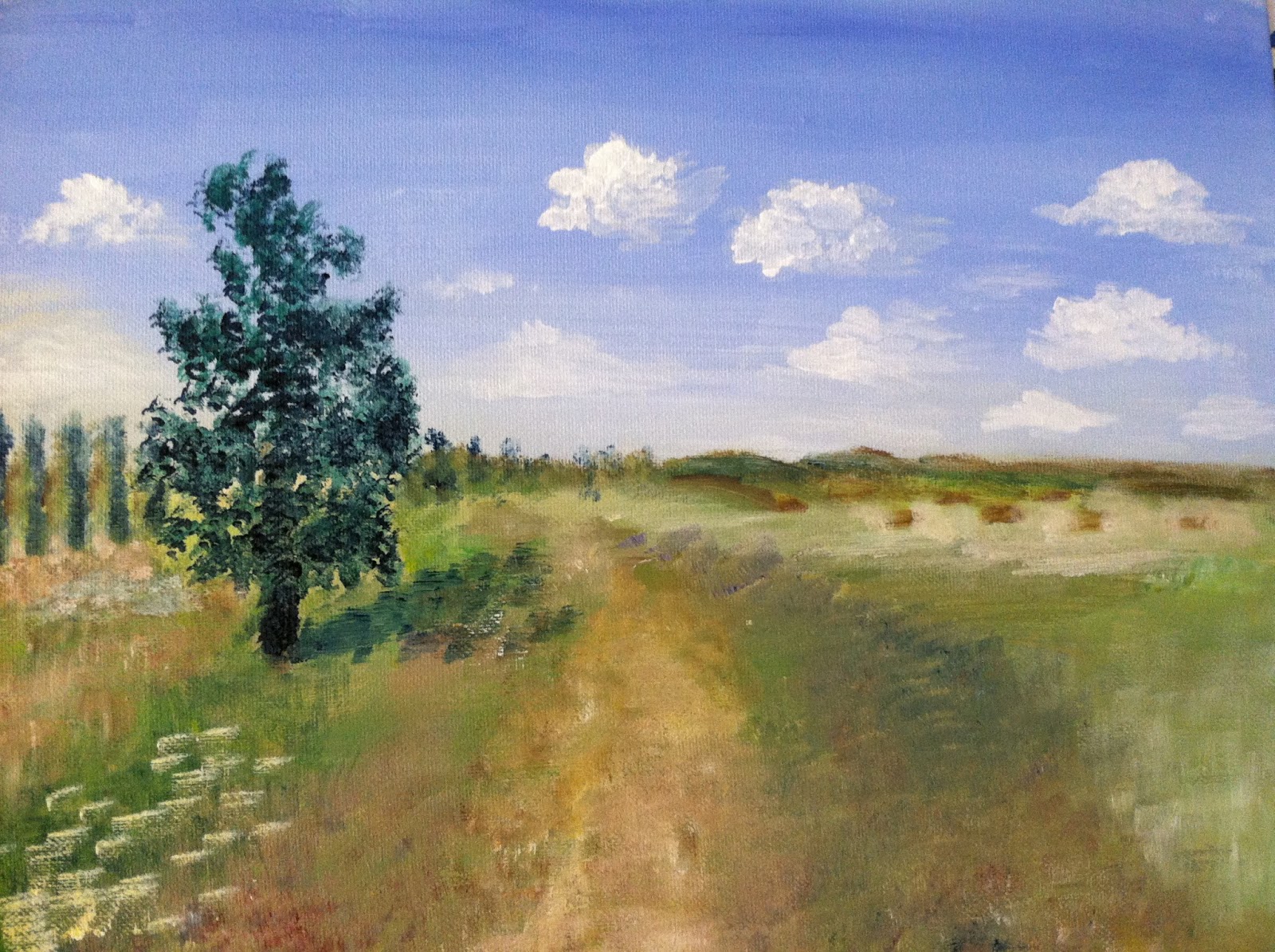 Chuck Does Art: Mini Monet: The Summer Poppy Field