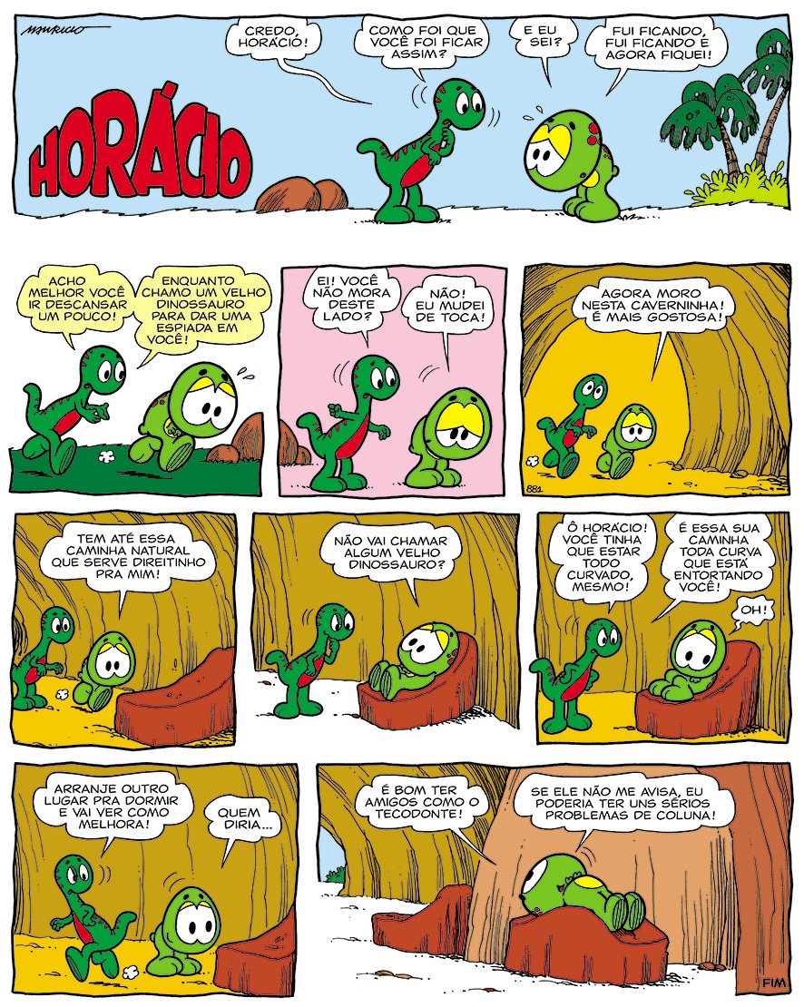 Blog do XANDRO: Tiras N°8483 : HORÁCIO - Mauricio de Sousa!