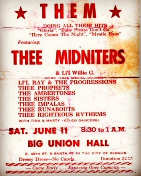 You Found That Eastside Sound: EASTSIDE BANDS - THEE MIDNITERS
