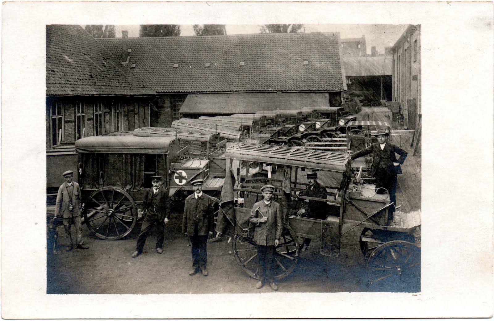 Great War Postcards: German Ambulance Wagons