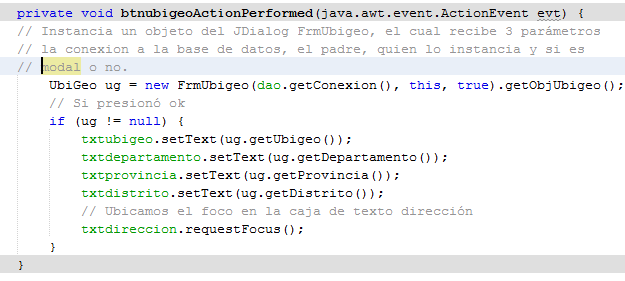 Michael y su Java: UbiGeo 4ta parte