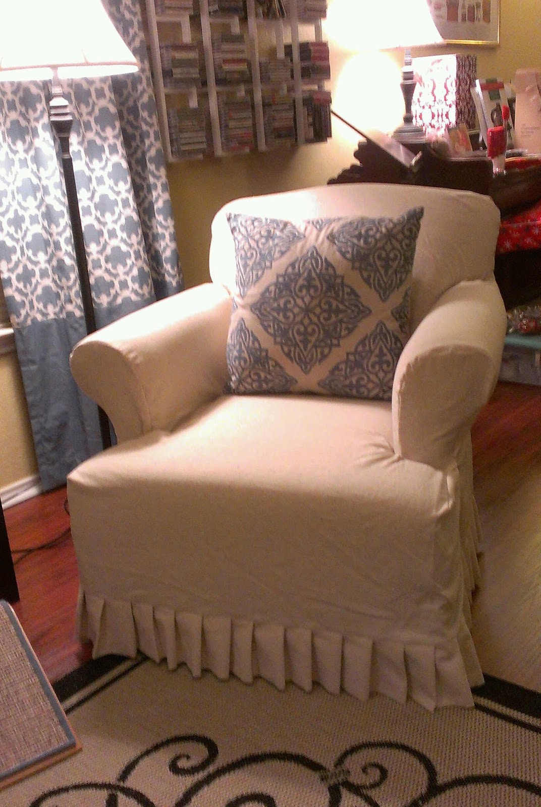 Aux Belles Choses: DIY Chair Covers & Decor