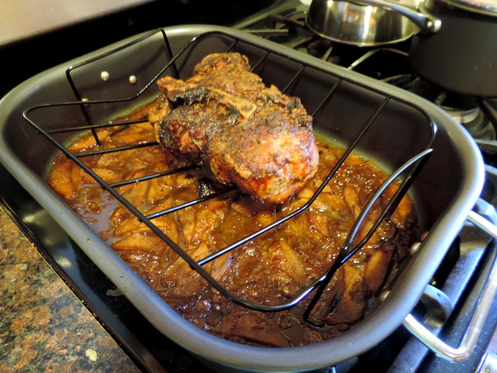 Apple Cider Roasted Pork Shoulder - The Kitchen Wife