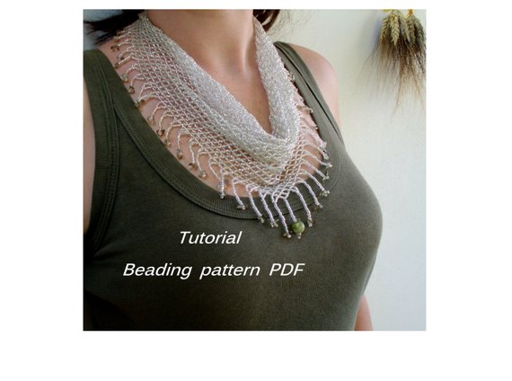 Beautiful Beaded Scarf Patterns and Tutorials by MLivista / The Beading Gem
