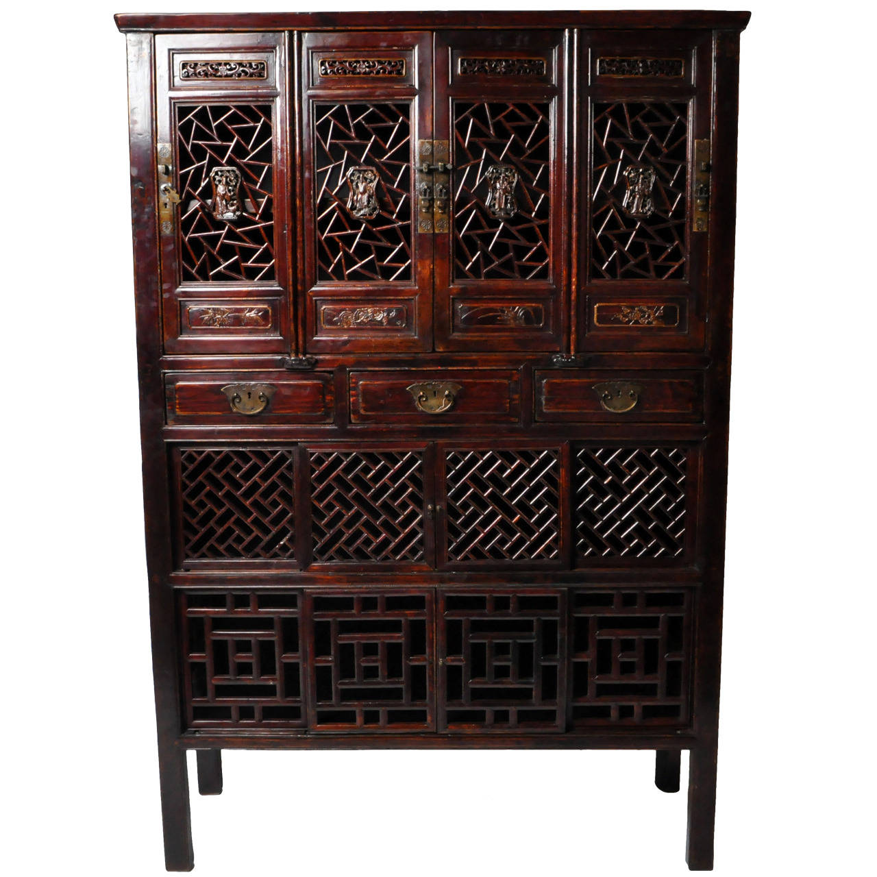 ANTIQUE CHINESE KITCHEN CABINET