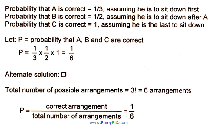 Solution What Is The Probability That Each Is In The Correct Seat solution-what-is-the-probability-that-each-is-in-the-correct-seat