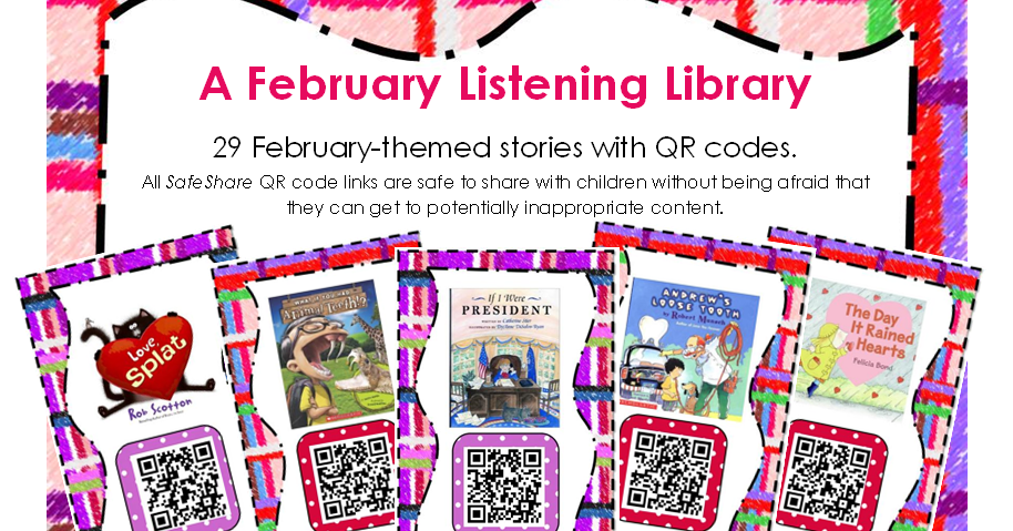 The K Files: February Listening Center with QR Codes