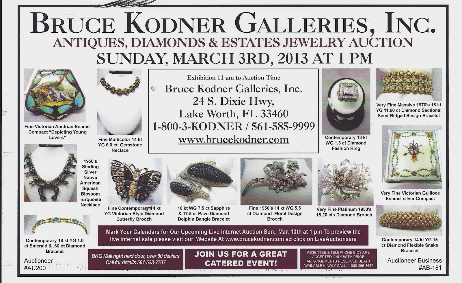 BRUCE KODNER AUCTION GALLERIES: February 2013