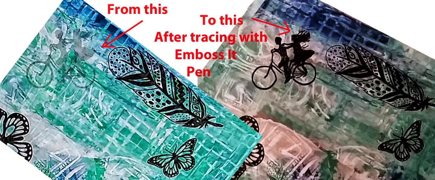 Too many hobbies!: More experiments with those Ranger "Emboss It" Pens