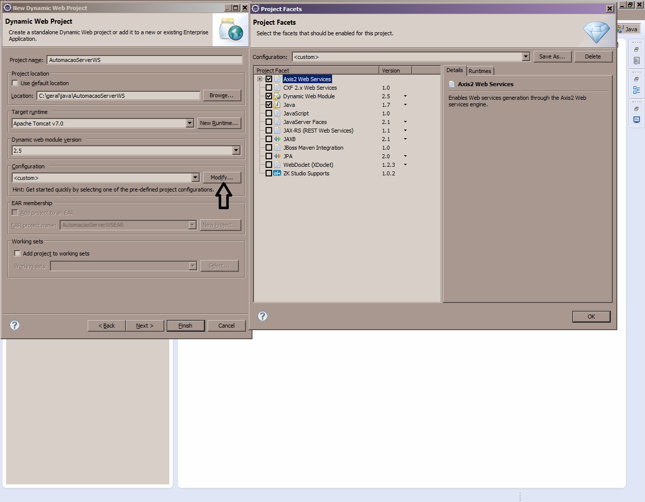 Brasil Software: Configurando o Axis2 no eclipse, e publicando o Web service.