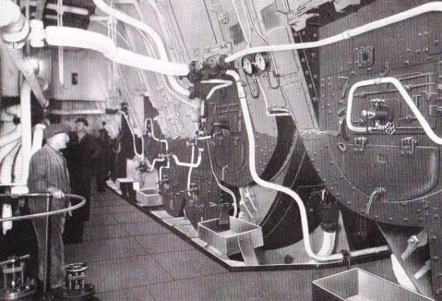 Starting rms AQUITANIA from cold