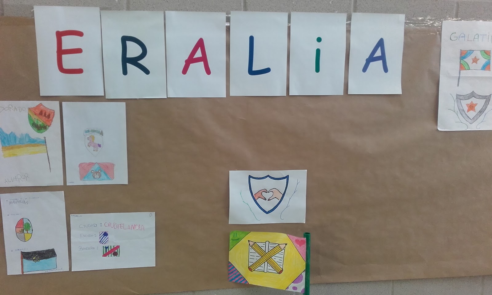 BIBLIOTECA LAS ERAS " LA CIUDAD". 16/17: BANDERA Y ESCUDO DE ERALIA