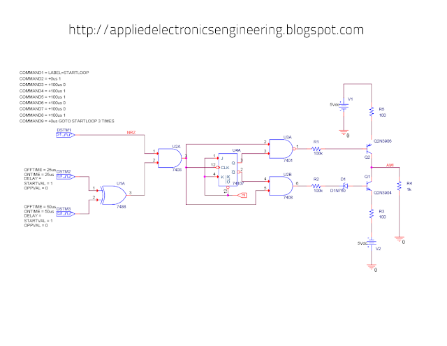 AMI Bipolar Encoding Circuit design example | electronic2017