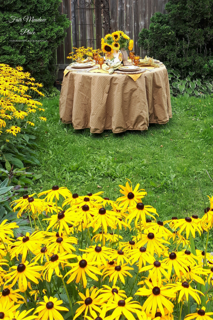 Fair Meadow Place: Set the Table - Sunflowers