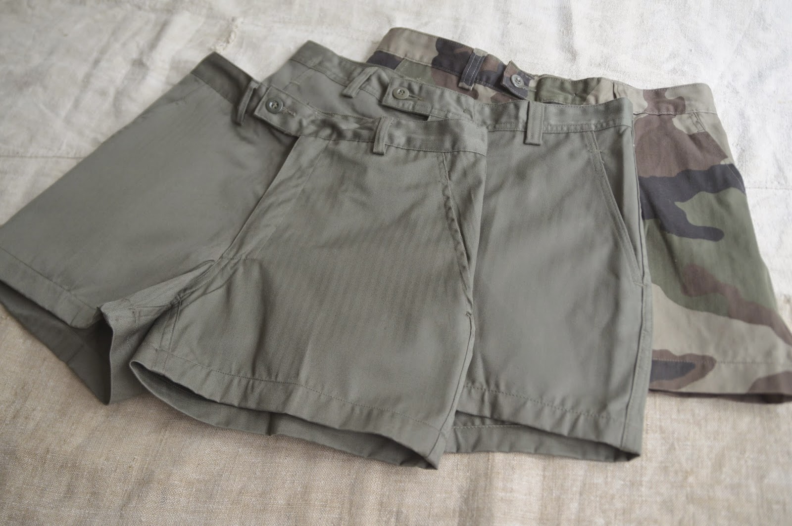 encore: french military shorts