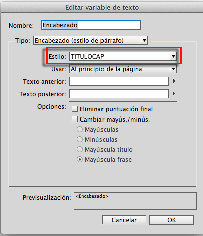 Crear cornisas automáticamente en InDesign - profeivan
