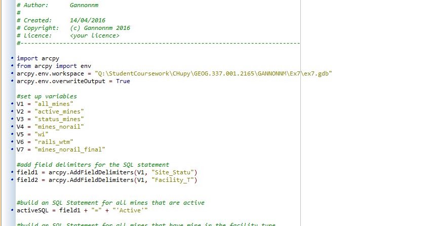 Geography 337: Network Analysis