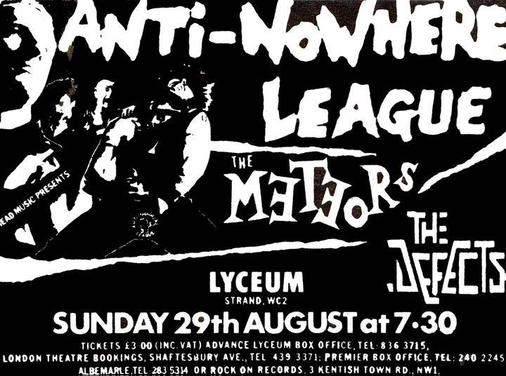 The Meteors - Gigs 1980 - 1985.: The Meteors - Gigs 1982