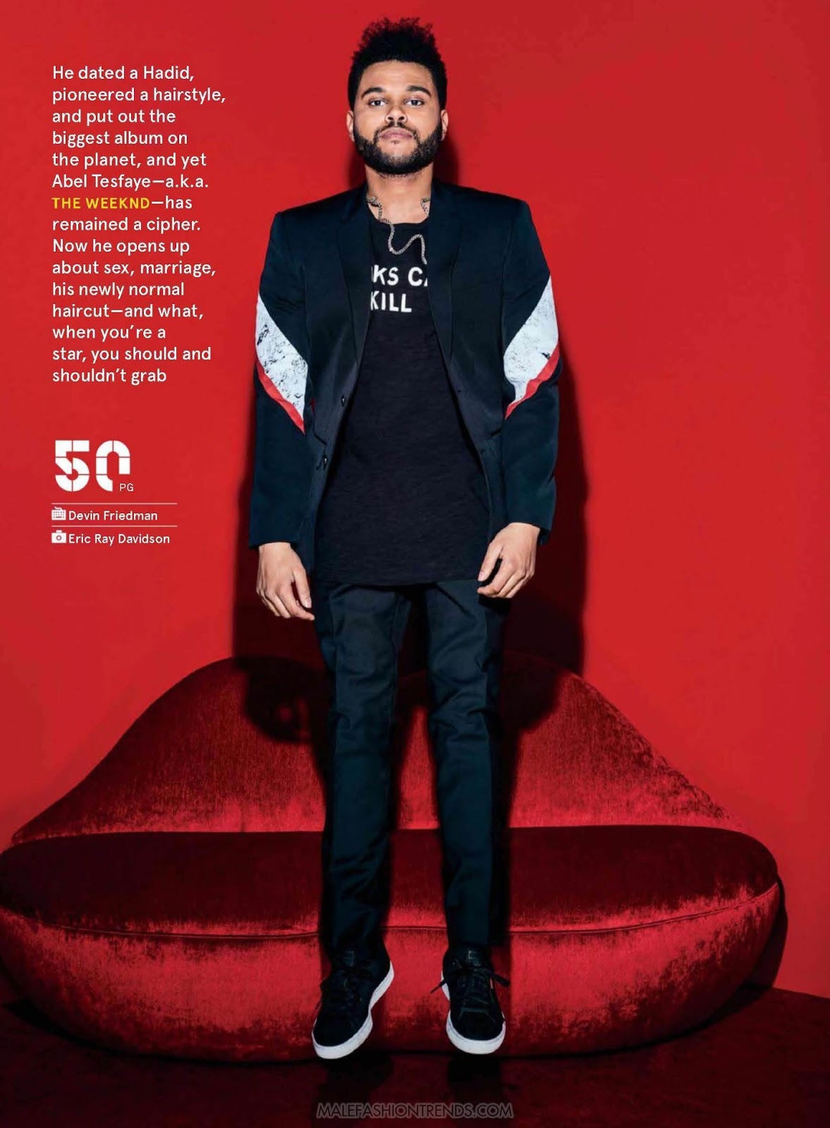 The Weeknd por Eric Ray Davidson para GQ USA