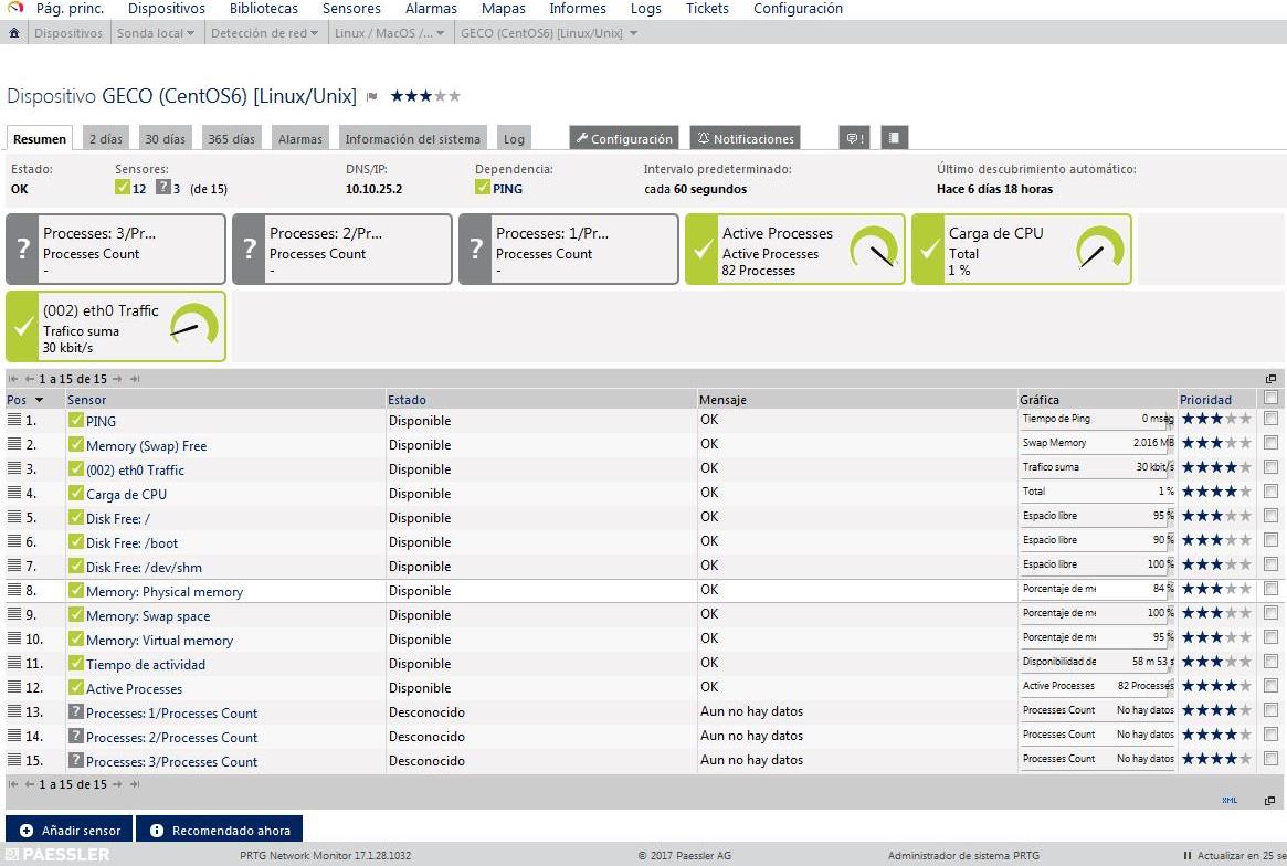 MONITOREO DE SERVIDORES LINUX CON PRTG - PARTE II: MONITORIZANDO ...