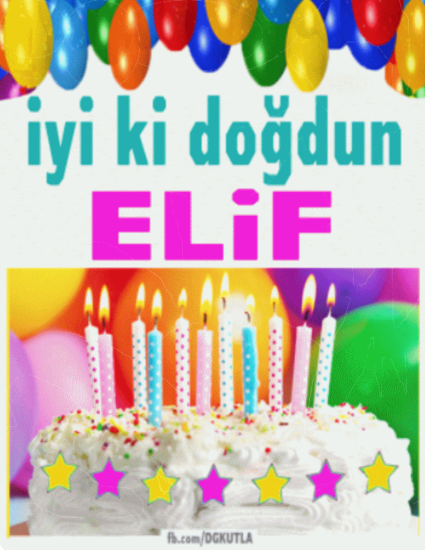 iyi ki doğdun ELİF gif - DogumGunu.biz