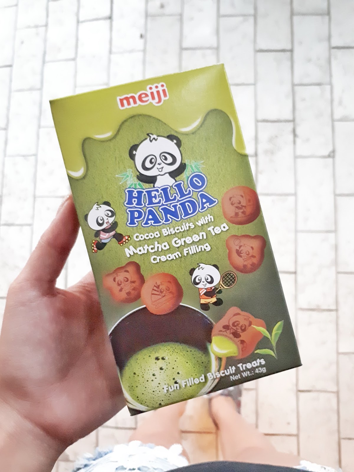 Hello Panda: Cocoa Biscuits with Matcha Green Tea Cream Filling (NEW ...