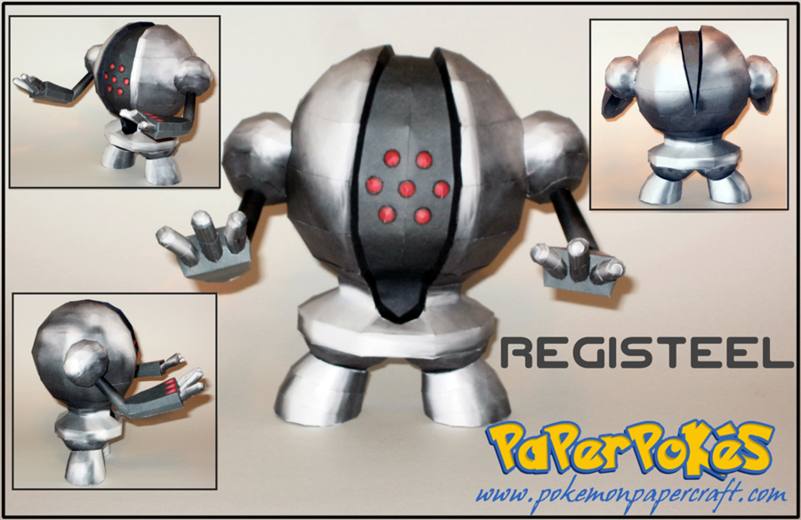 Paperpokés - Pokémon Papercraft: REGISTEEL