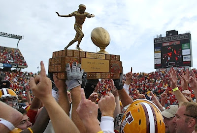 Cy-Hawk Trophy Again Is The Trophy Strangest And Most Remarkable In ...