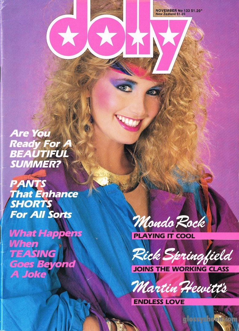 Glossy Sheen: The Long And The Short Of It - Dolly November 1981