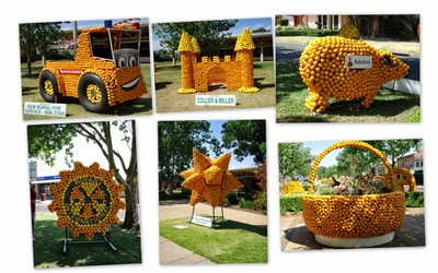 Cat 'n Cart Crafts: Orange Sculptures at Griffith