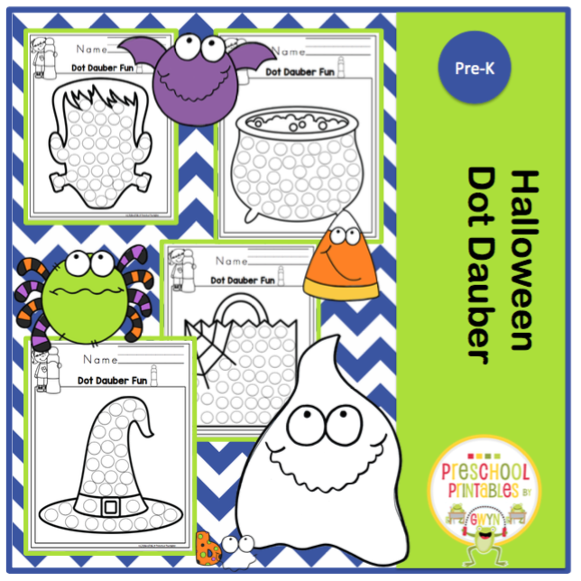 Halloween Dot Dauber Fun ~ Preschool Printables