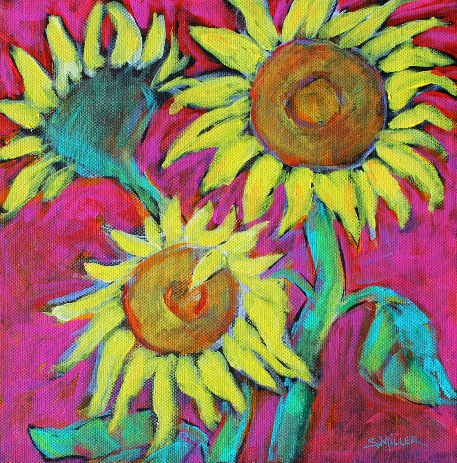 SUSAN MILLER ART: Blue Skies and Summer Sun