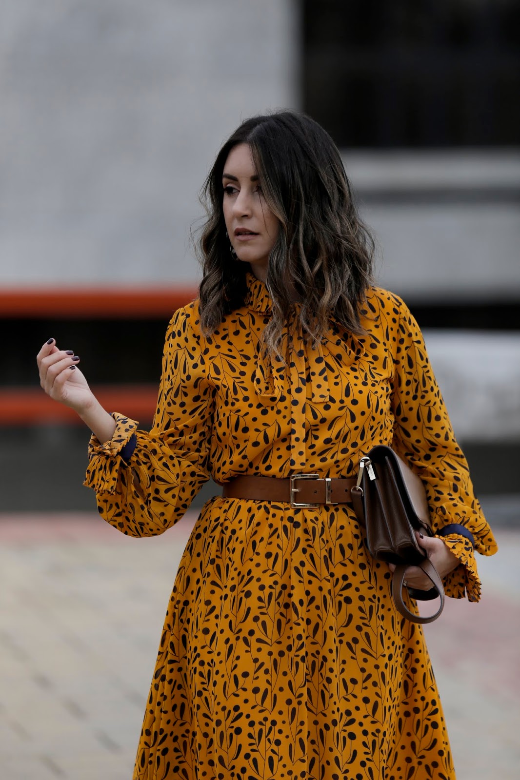 Fall Print Dress | Anyelina Guzman